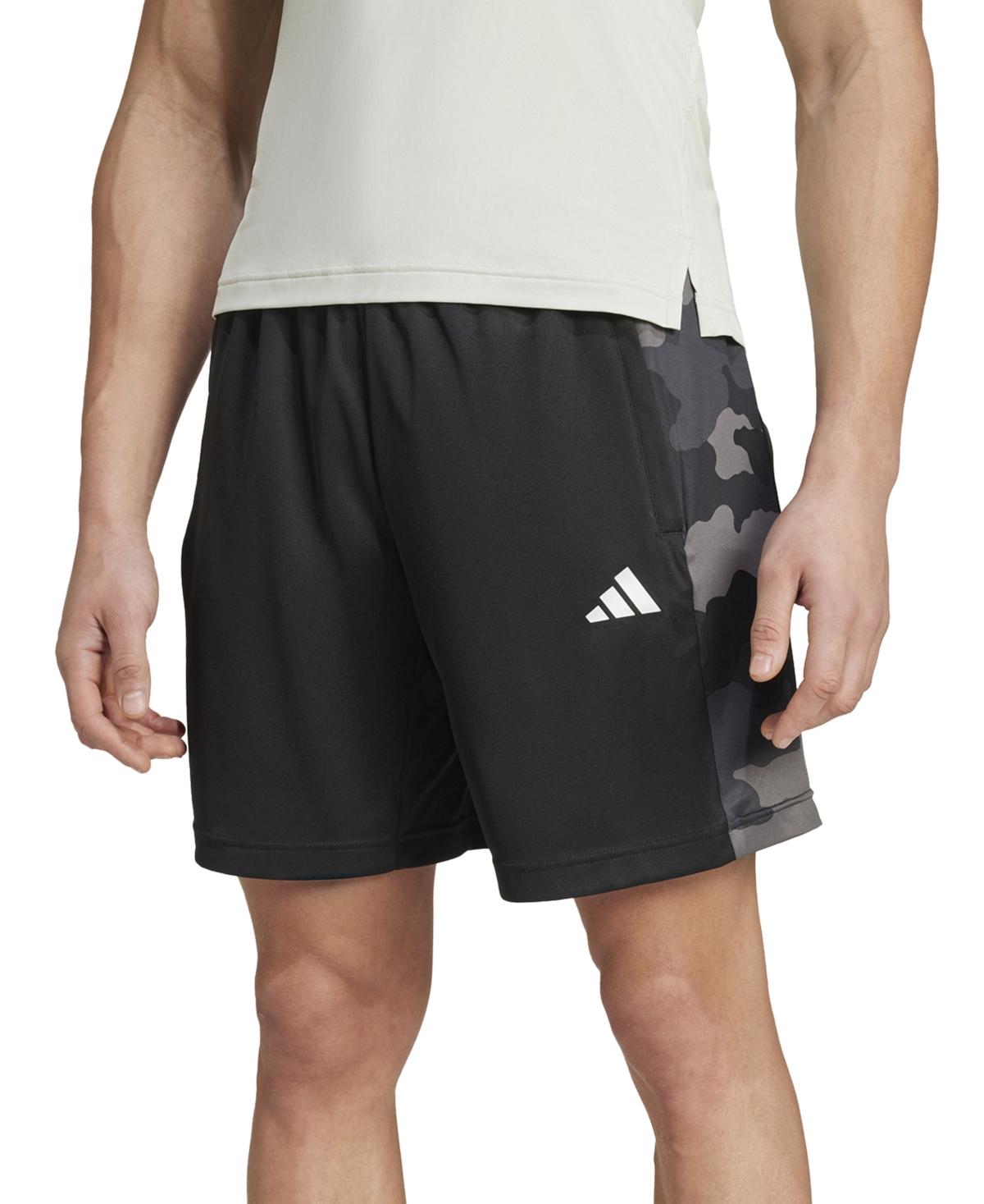adidas Camo Panel Woven Logo Shorts in Black for Men | Lyst