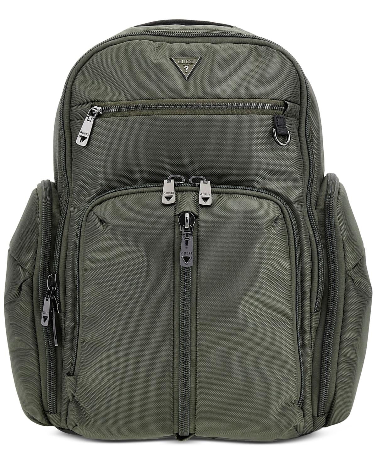 Guess Pocket Logo Backpack in Green for Men | Lyst