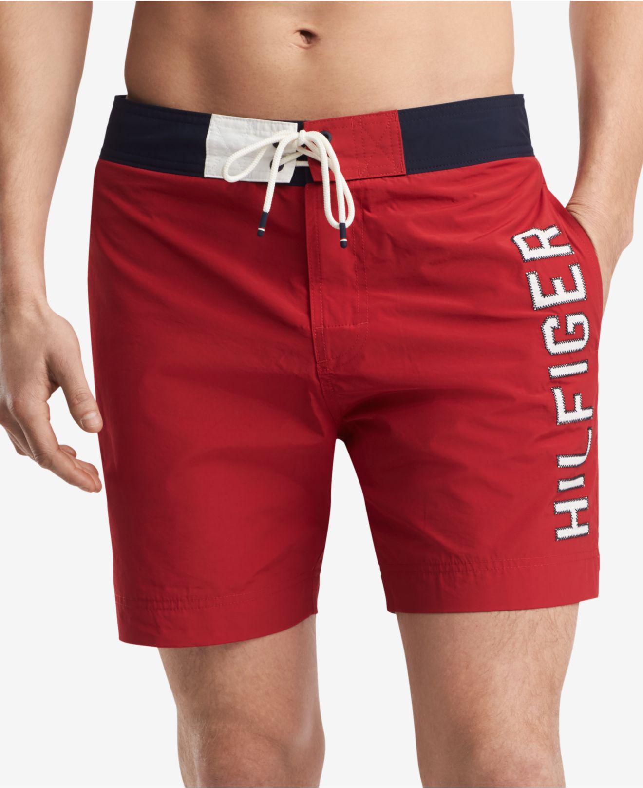 Tommy Hilfiger Synthetic Men's Colorblocked Seaboard Board Shorts in ...