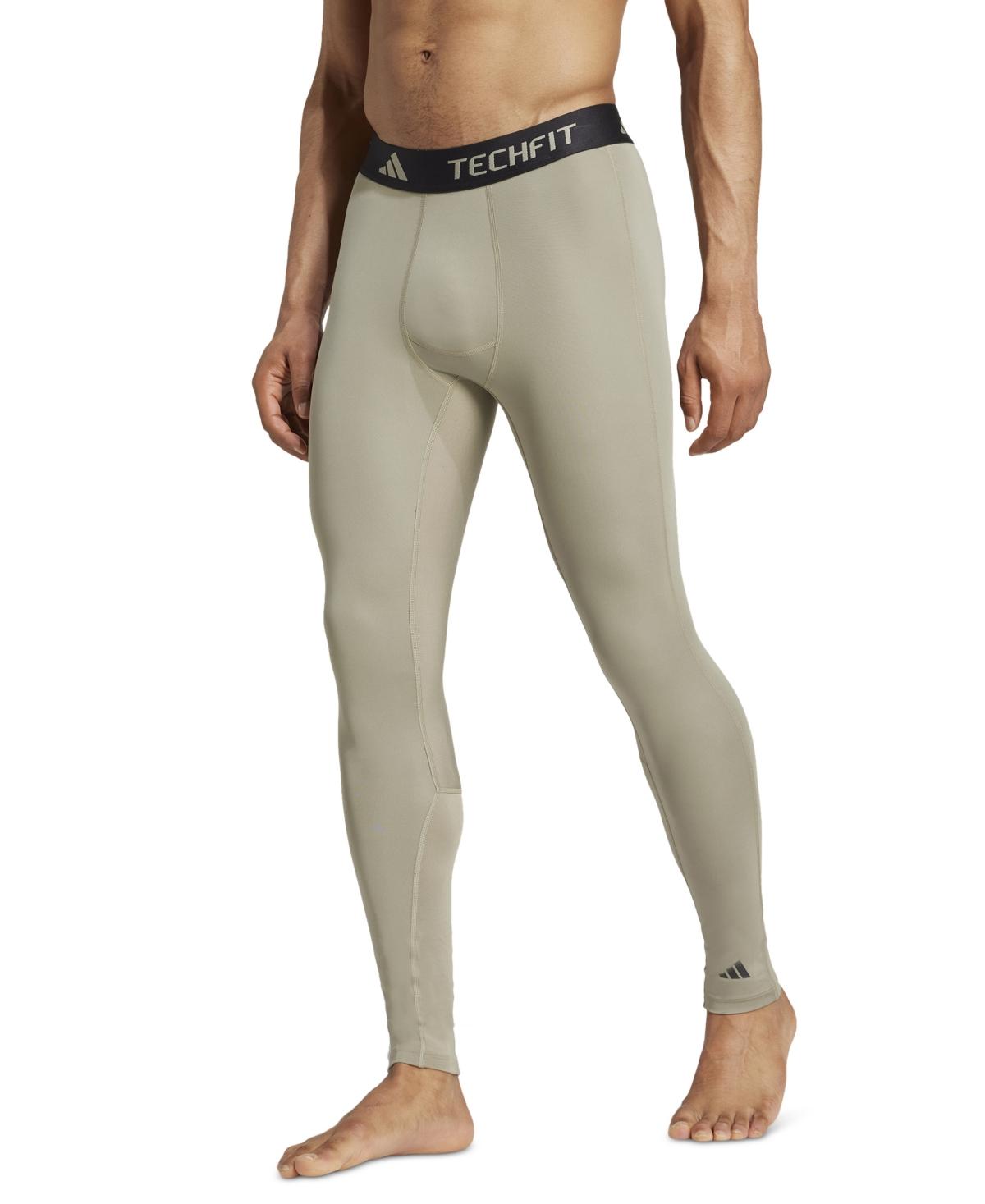 adidas Tech-fit Tf Long Compression Tights in Natural for Men | Lyst