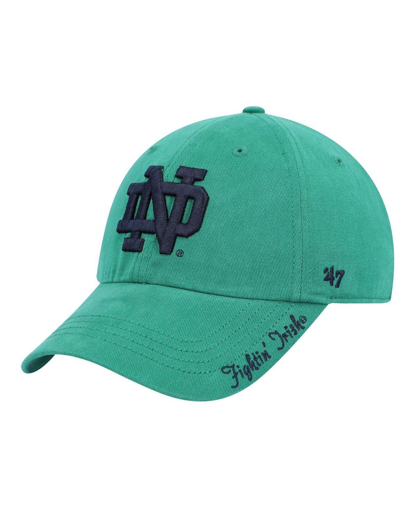 47 Brand Green Notre Dame Fighting Irish Miata Clean Up Logo Adjustable ...