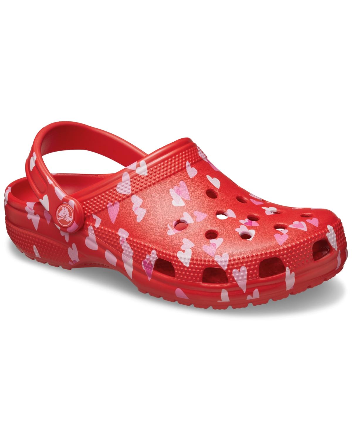 Crocs™ Classic Valentine's Day Clog Sandals From Finish Line in Red | Lyst