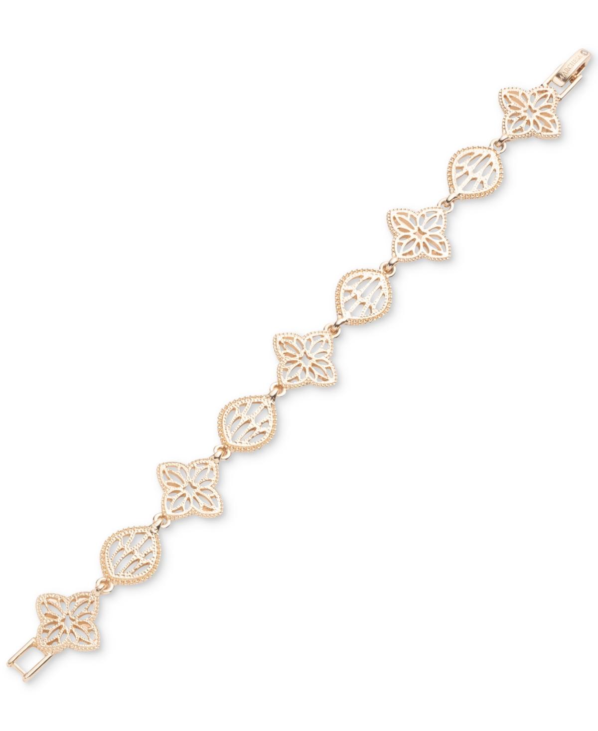 Marchesa Tone Filigree Flex Foldover Bracelet in Metallic | Lyst
