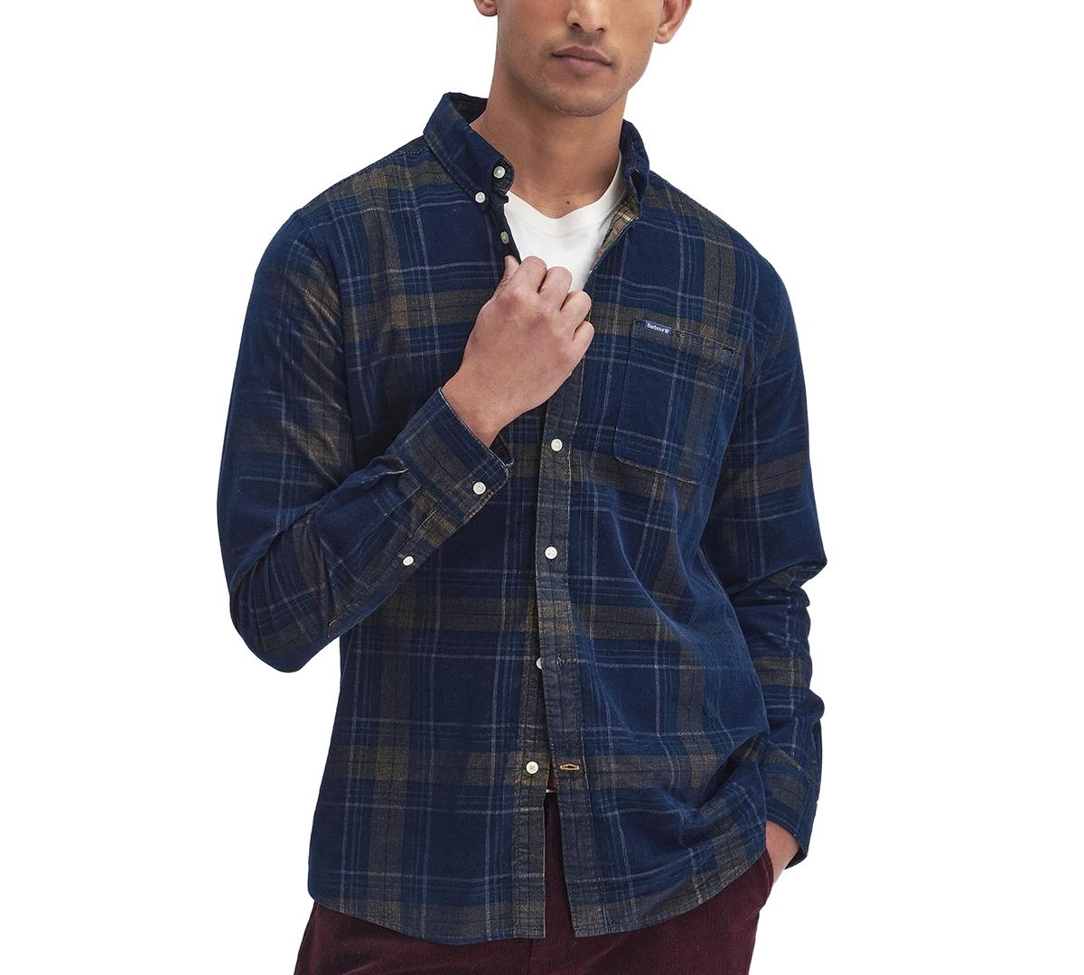Barbour Southfield Tailored-fit Highland Check Button Down Corduroy ...