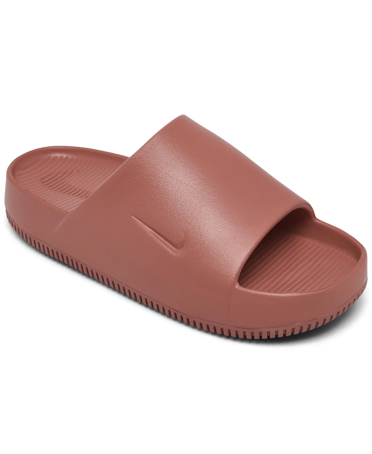 Nike Calm Slide Sandals From Finish Line in Brown | Lyst