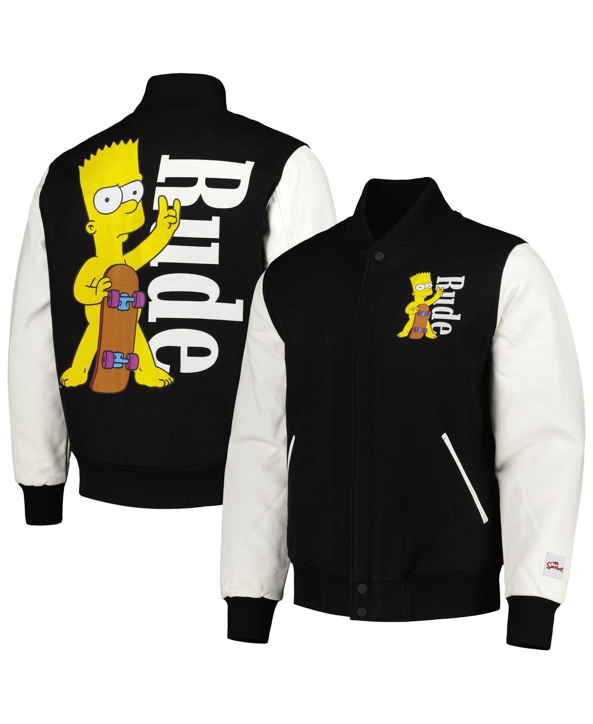 FREEZE MAX The Simpsons Rude Full-zip Varsity Jacket in Black for Men ...