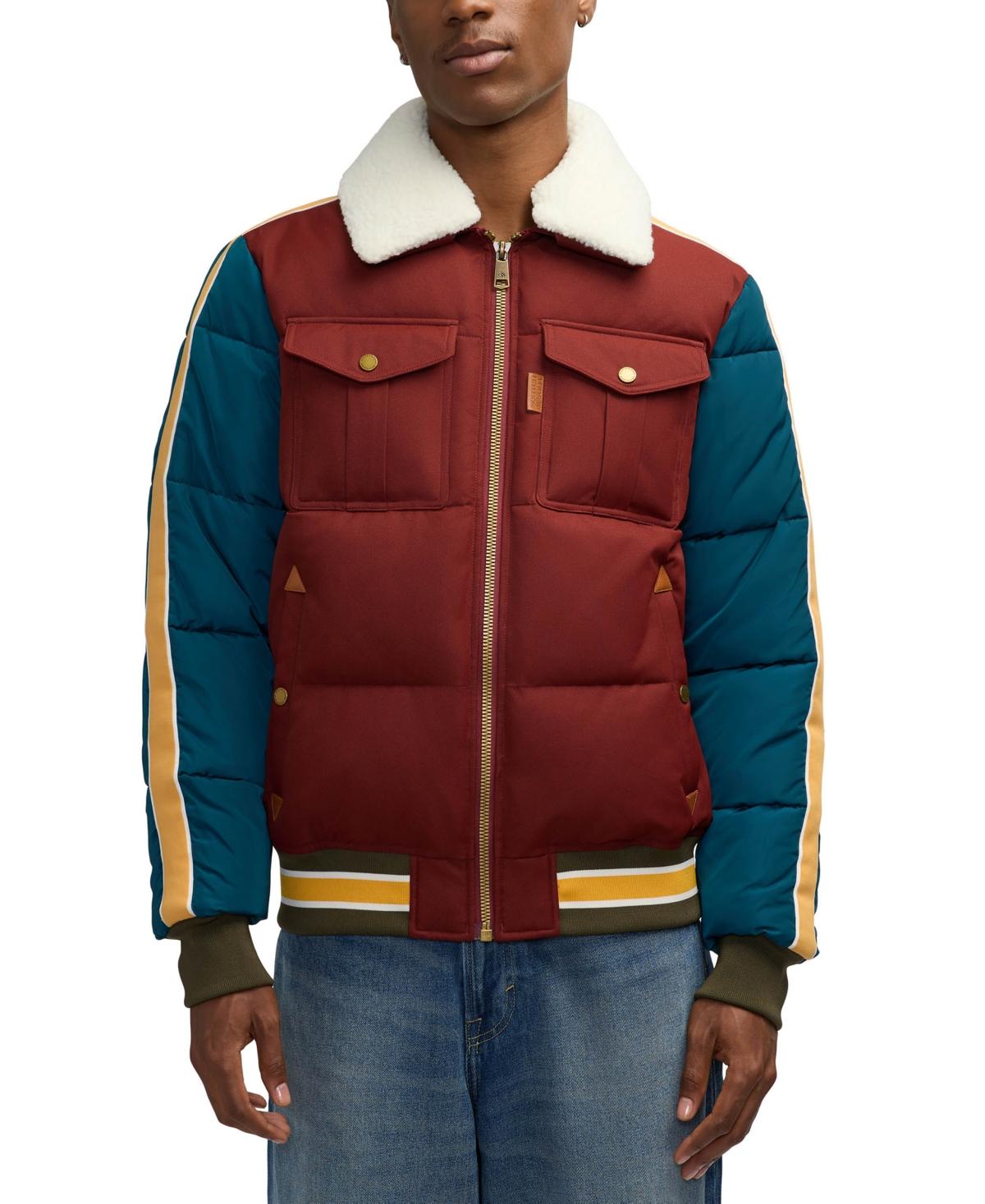 Scotch & Soda Quilted Aviator Jacket in Red for Men | Lyst