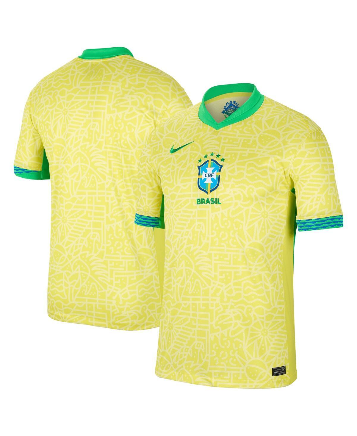 Nike Brazil National Team 2024 Home Stadium Replica Jersey in Yellow ...