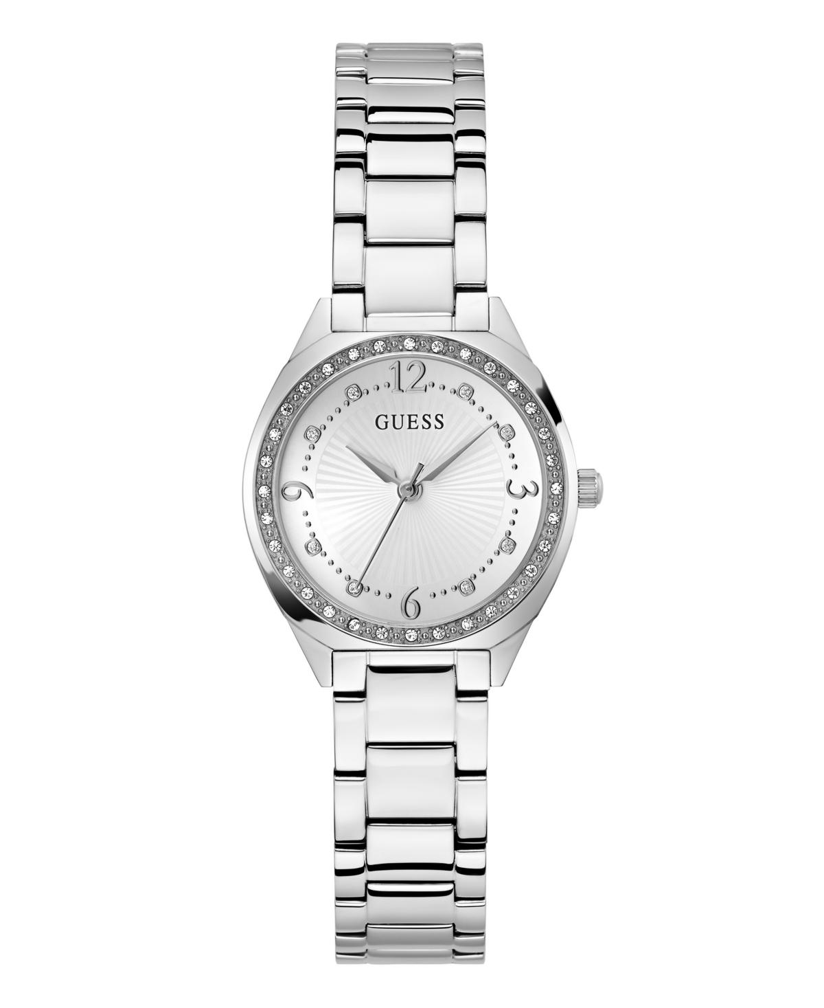 Guess Analog -tone Stainless Steel Watch 30mm in White | Lyst