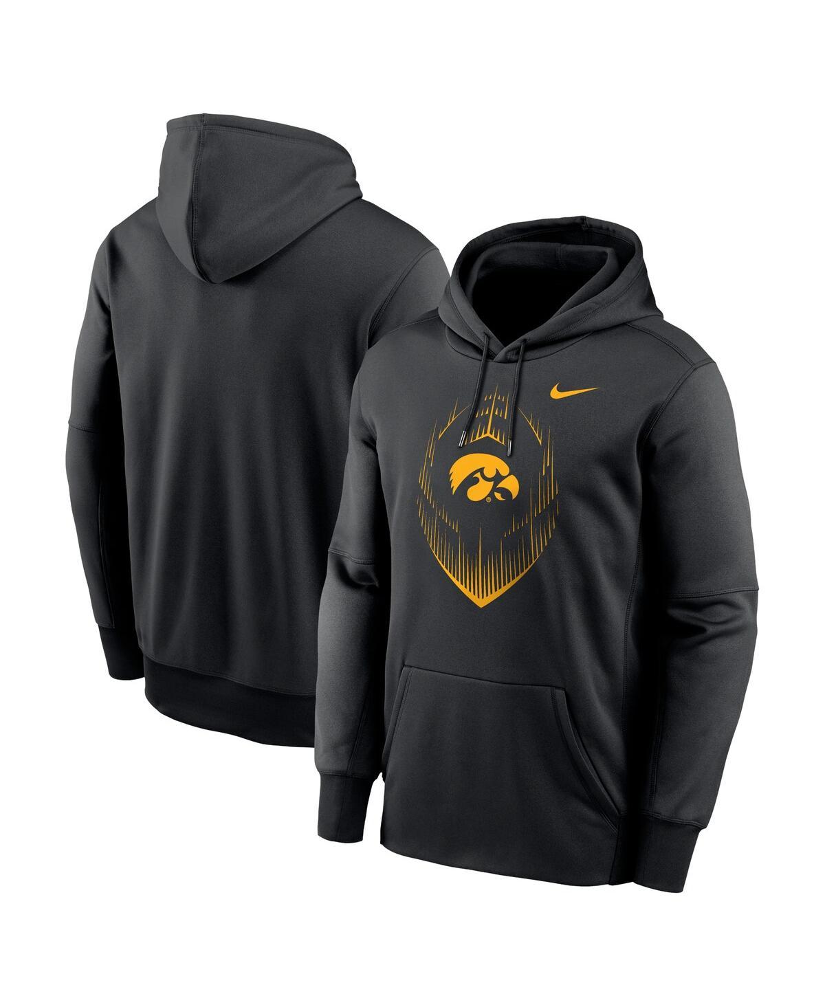 Nike Iowa Hawkeyes Football Icon Performance Fleece Pullover Hoodie in ...