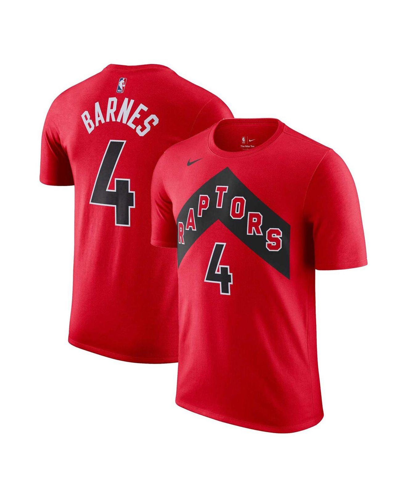 Nike Scottie Barnes Red Toronto Raptors Icon 2022/23 Name And Number ...
