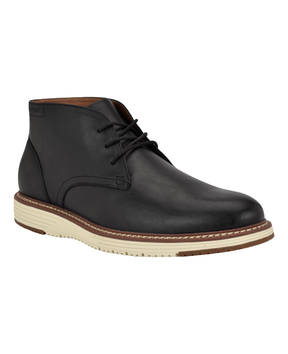 Tommy Hilfiger Harbin Elevated Chukka Boots in Black for Men | Lyst