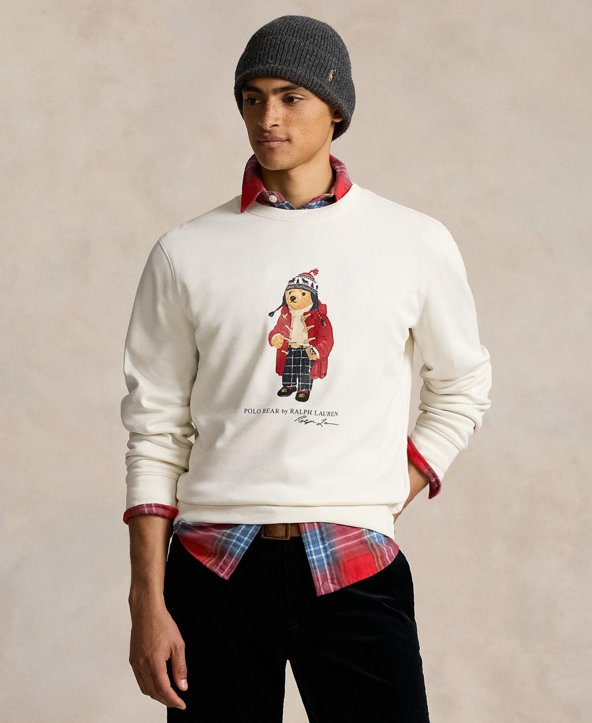 Polo Ralph Lauren Polo Bear Fleece Sweatshirt in Natural for Men | Lyst