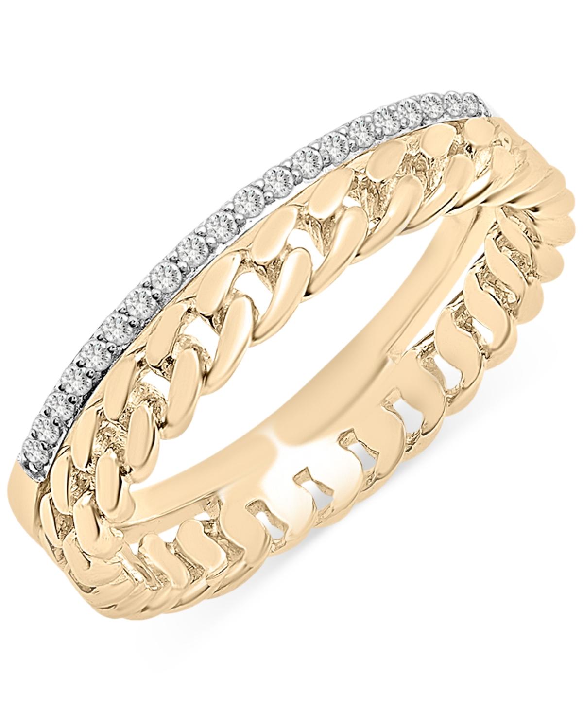 Audrey by Aurate Diamond Chain Link Double Row Ring (1/10 Ct. T.w. in ...