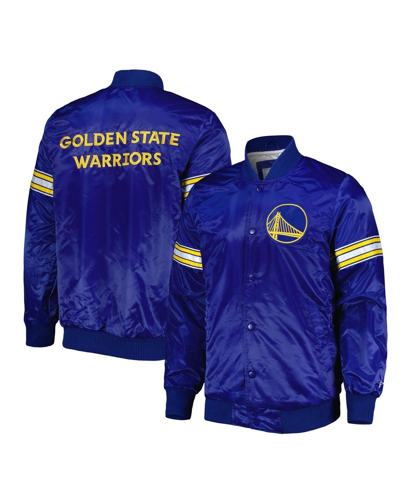 Starter Royal Golden State Warriors Pick And Roll Satin Full-snap ... Starter Royal Golden State Warriors Pick And Roll Satin Full-snap ...