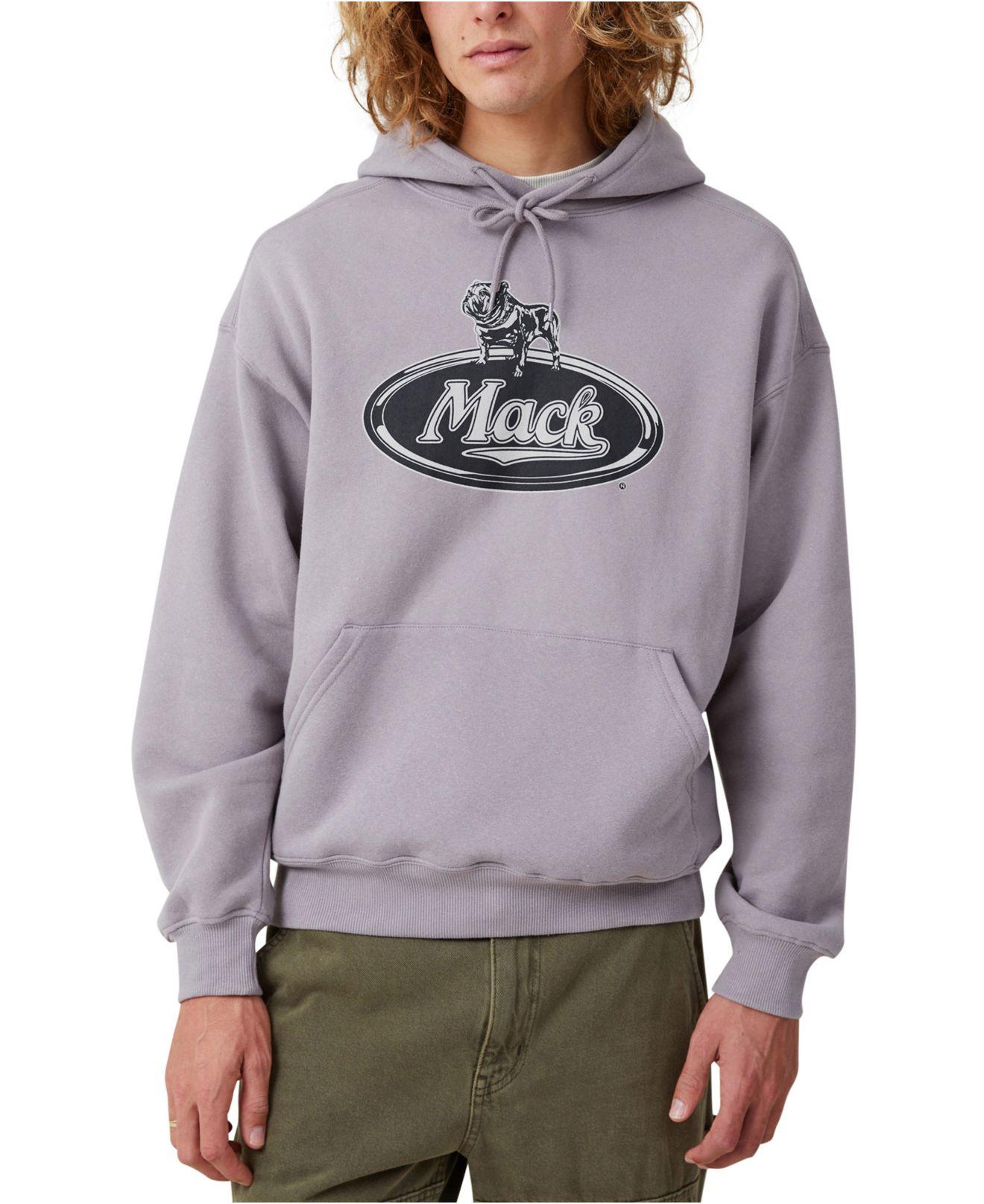 Cotton On Mack Trucks Oversized Hoodie in Gray for Men | Lyst