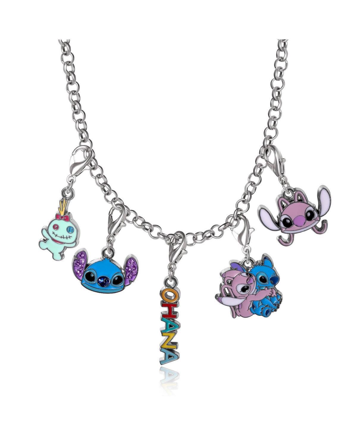 Disney Stitch Interchangeable Diy Charm Necklace Set in Blue | Lyst