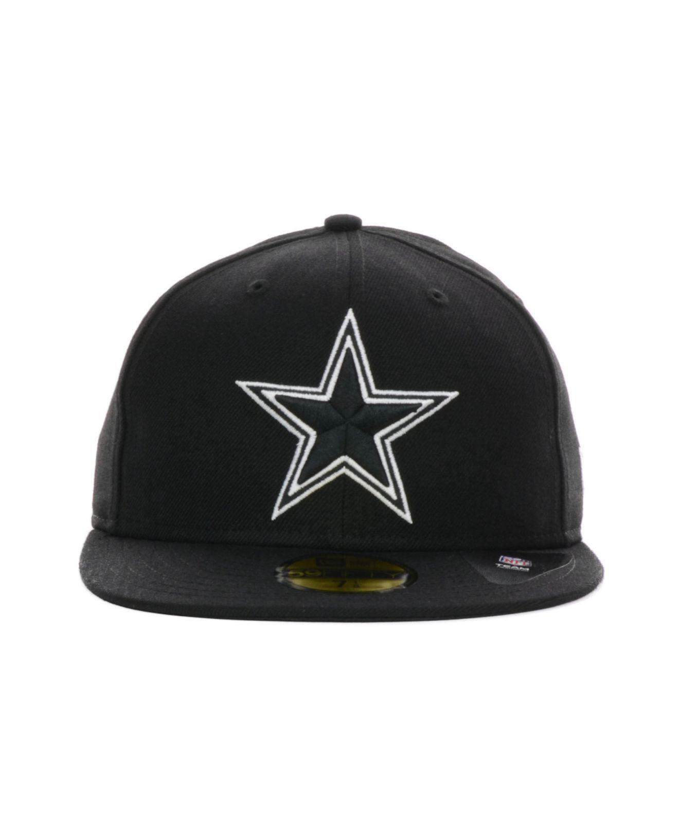 KTZ Wool Dallas Cowboys 59fifty Cap in Black for Men - Lyst