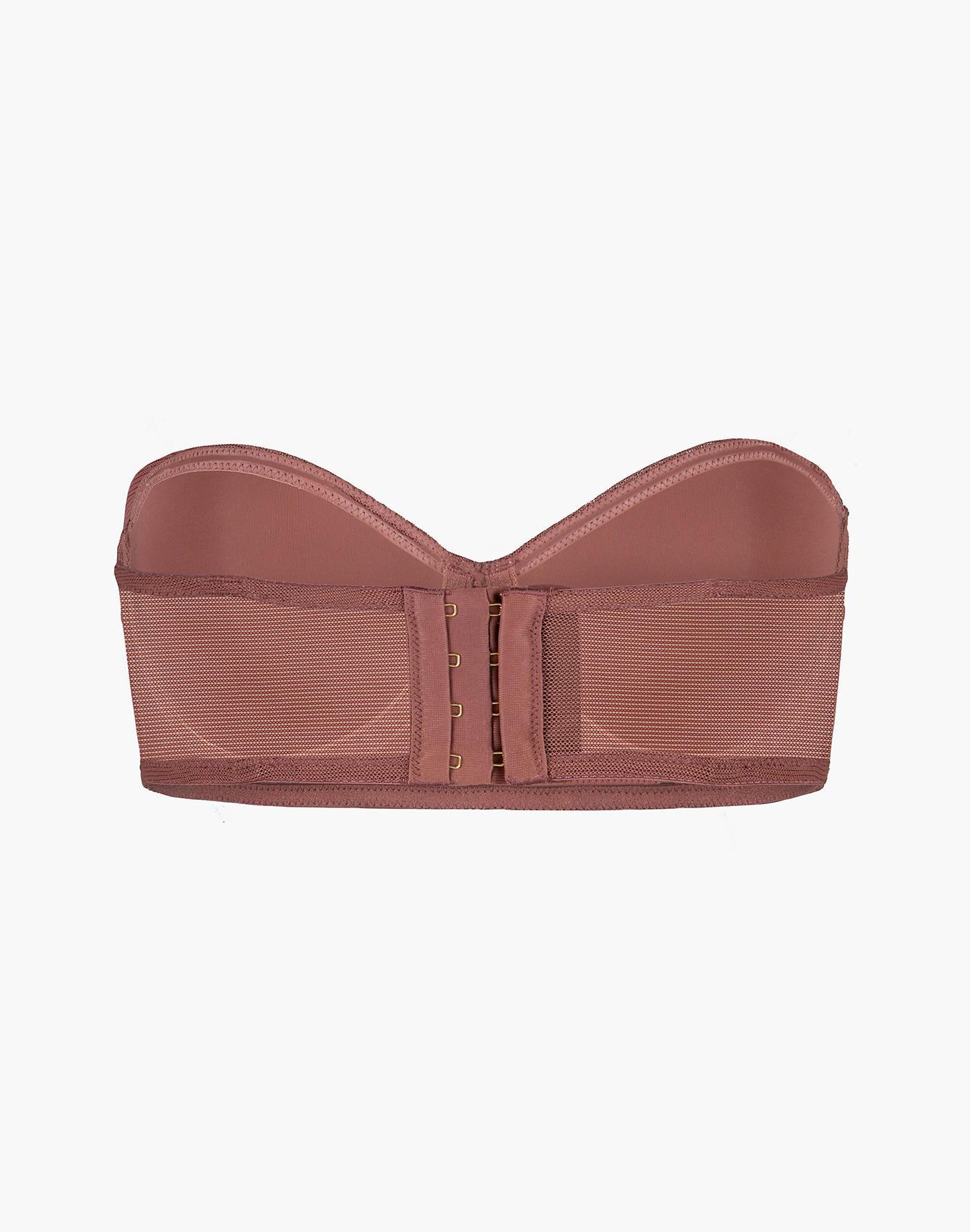 Madewell Synthetic Lively™ No Wire Strapless Bra In Chocolate Brown Lyst