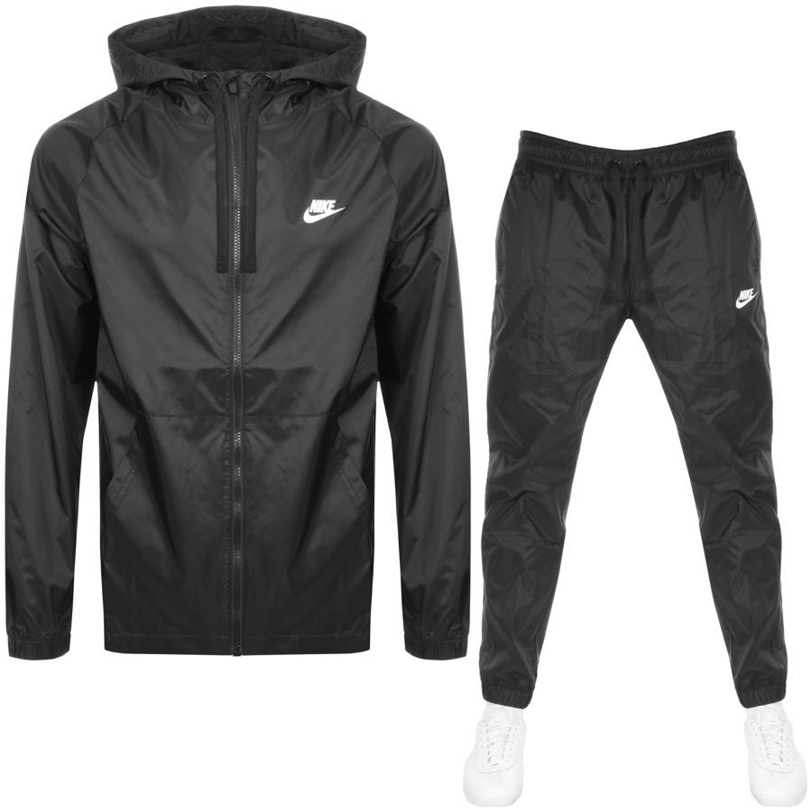 Nike Woven Tracksuit Set In Black For Men Lyst Uk