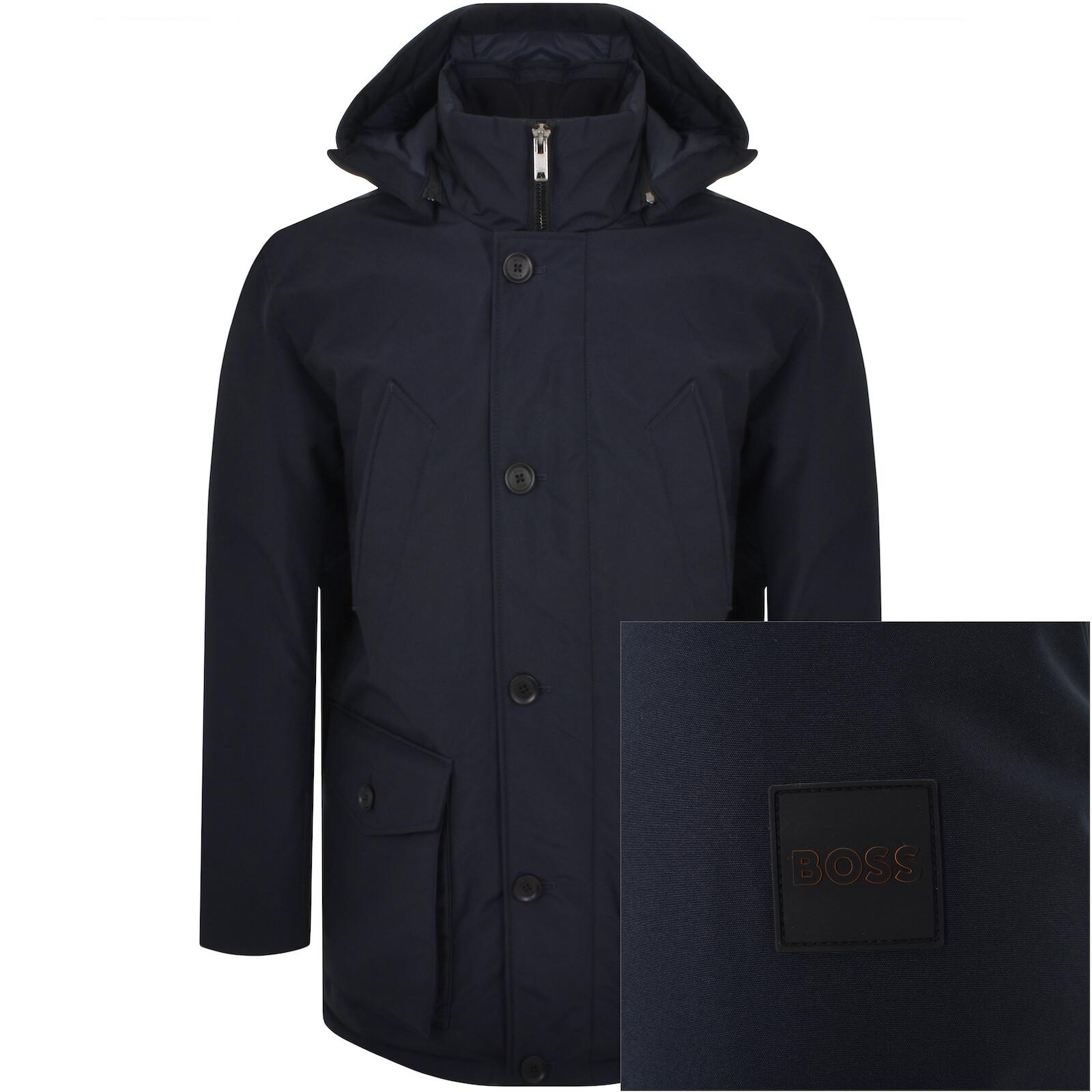 BOSS Boss Osiass Parka Jacket in Blue for Men | Lyst