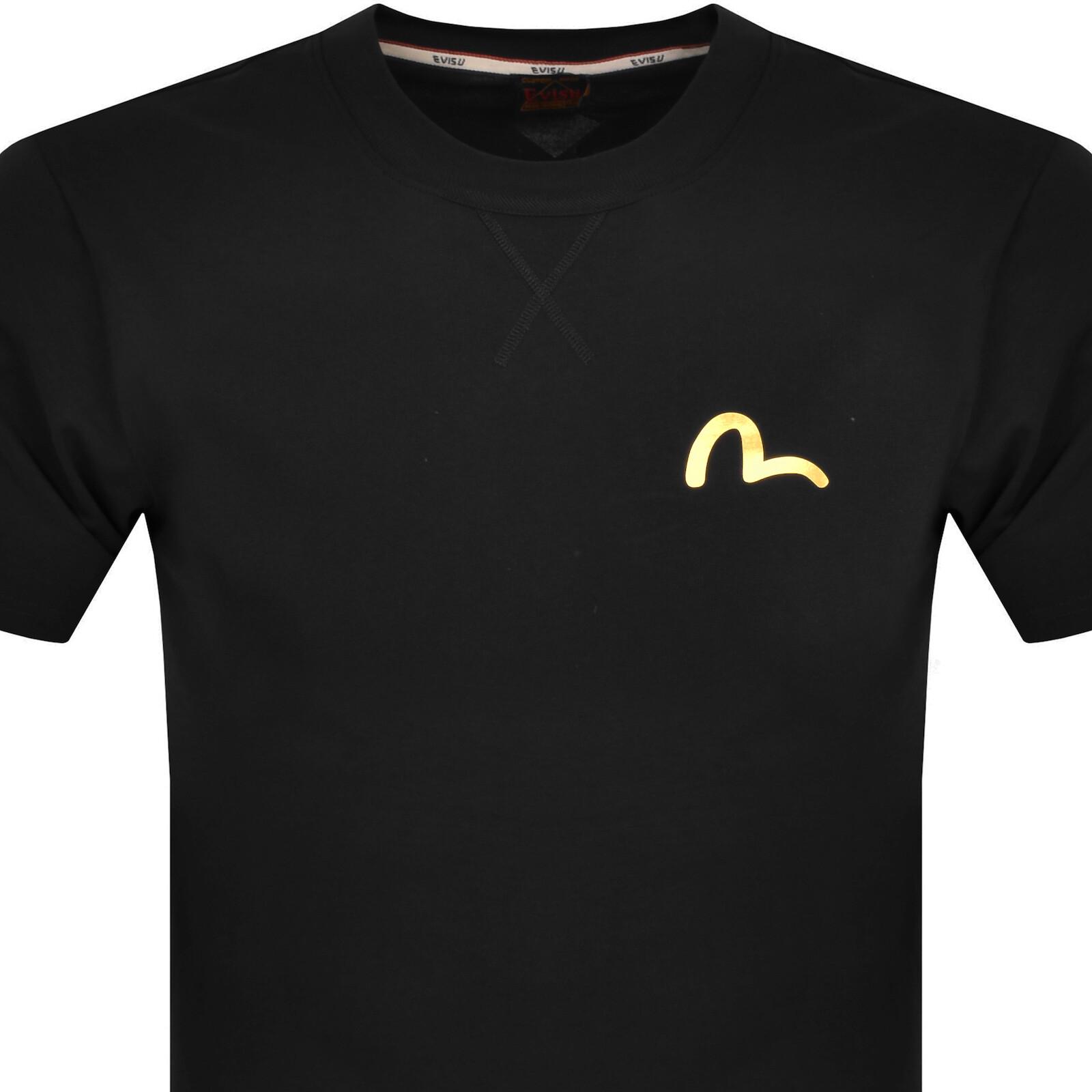 Evisu Logo Evisu Logo Print Crewneck T Shirt ShopStyle