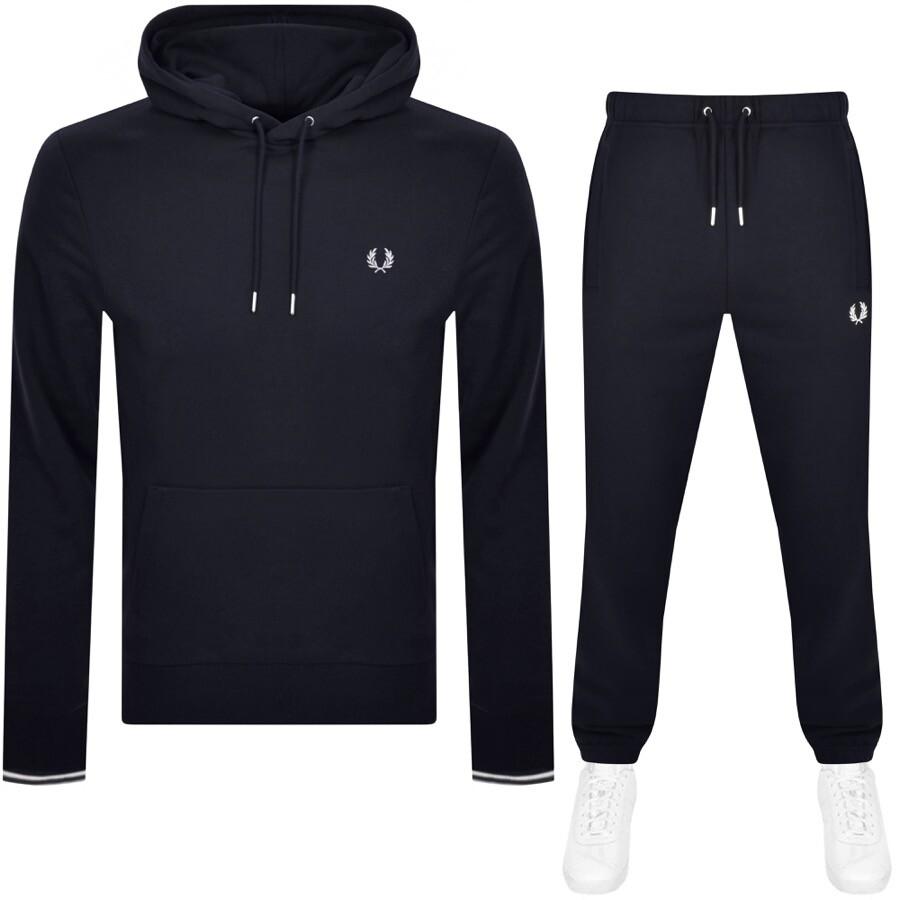Fred Perry Tipped Hooded Tracksuit in Blue for Men | Lyst