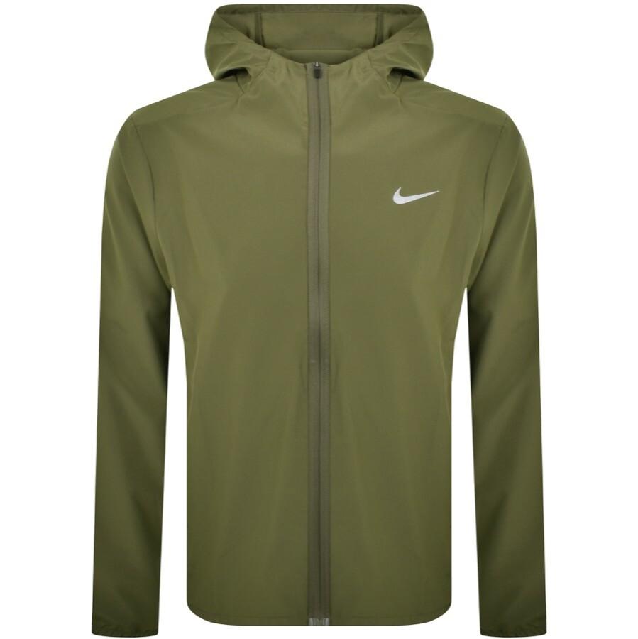 Nike Training Dri Fit Hooded Fitness Jacket in Green for Men | Lyst UK