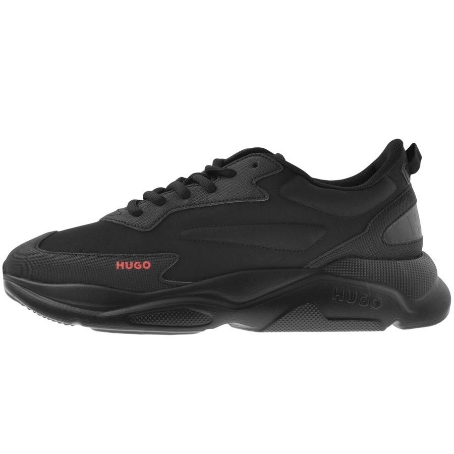 HUGO Leon Runn Trainers in Black for Men | Lyst