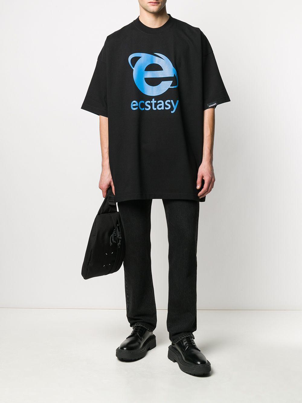 Vetements Cotton Ecstasy Logo T-shirt Black - Lyst