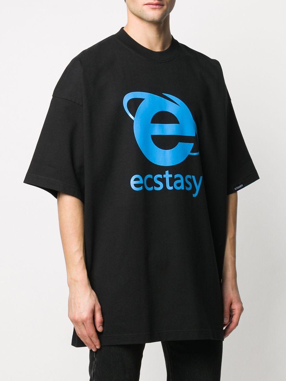 Vetements Cotton Ecstasy Logo T-shirt Black - Lyst