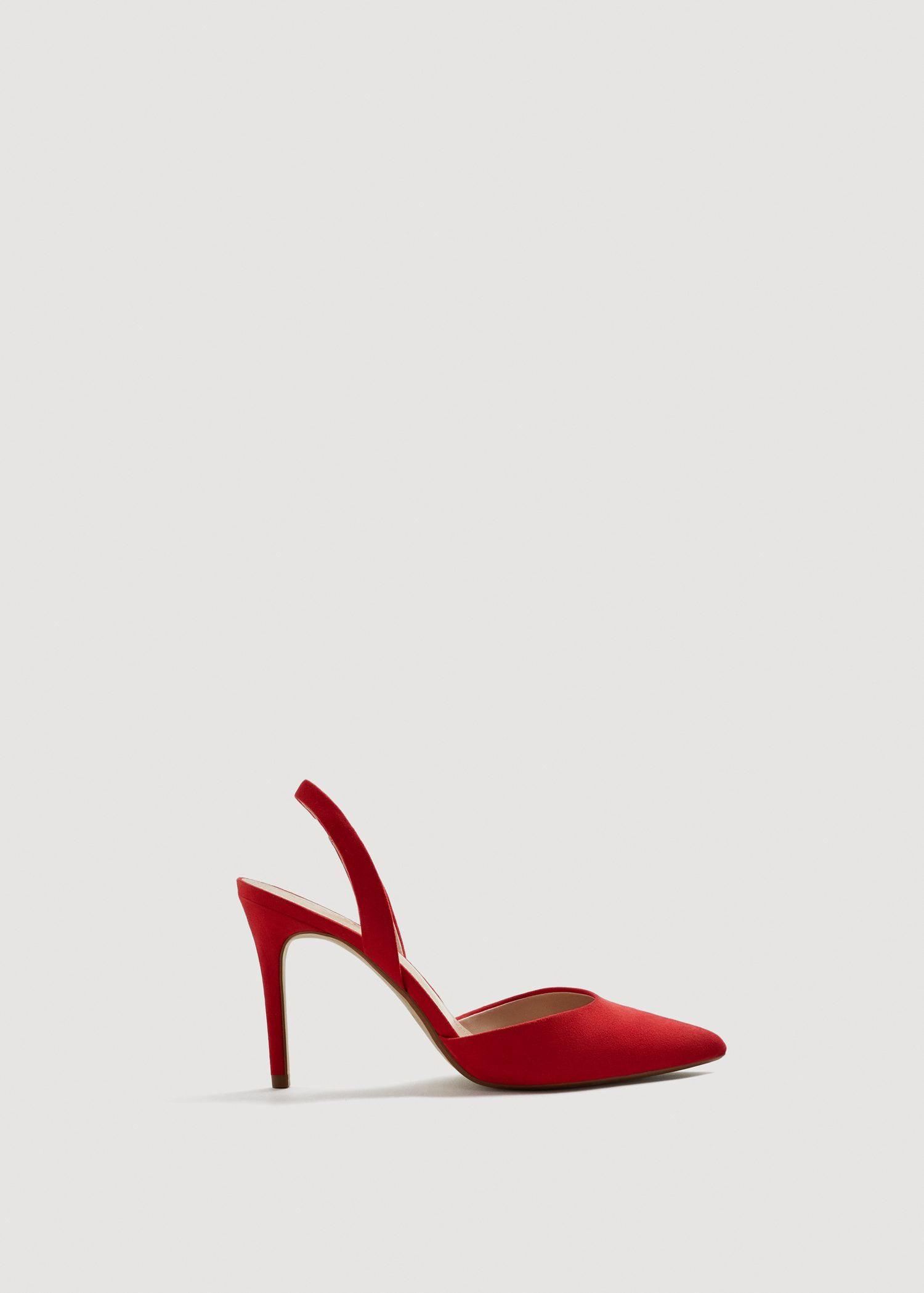 Mango Slingback Heel Shoes in Red | Lyst UK