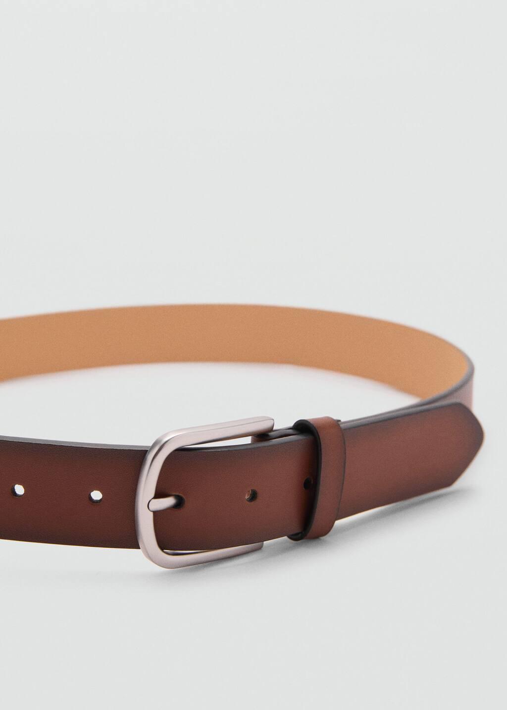 Mango Pebbled Belt in Brown for Men | Lyst UK