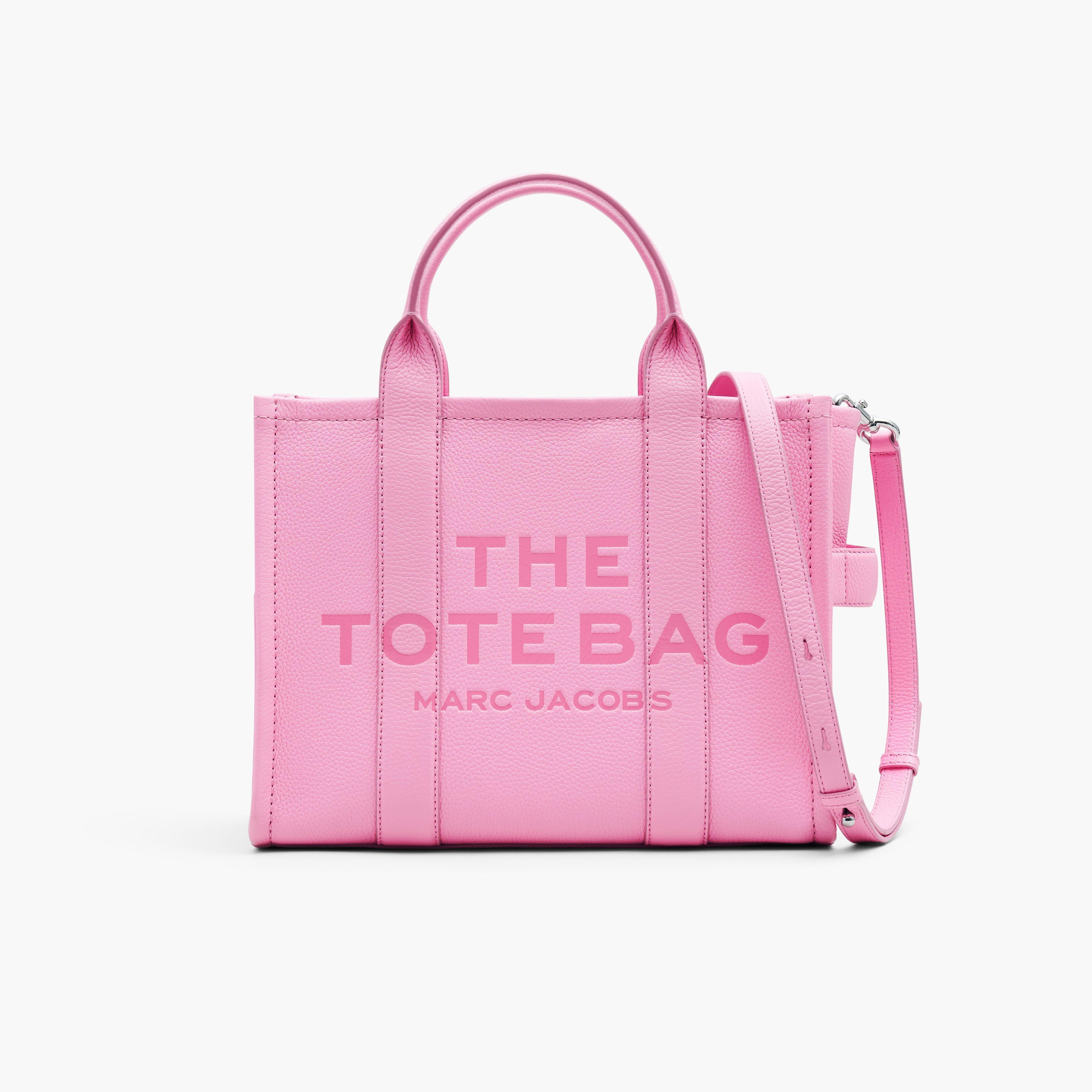 Marc Jacobs The Leather Medium Tote Bag in Pink | Lyst