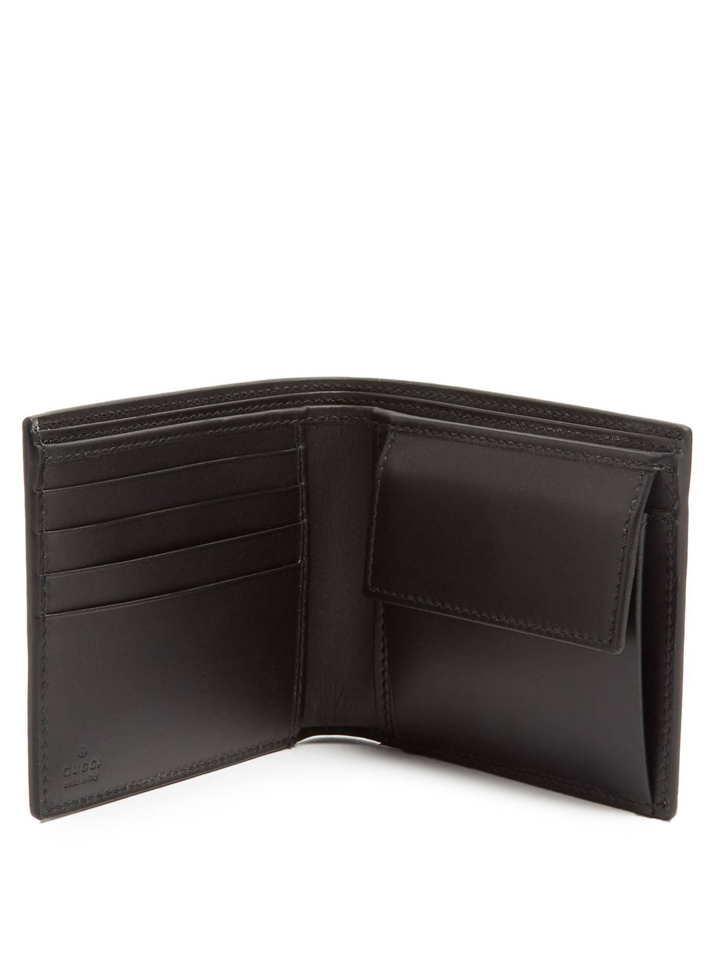Gucci Wallet Black Leather Gg Print | semashow.com