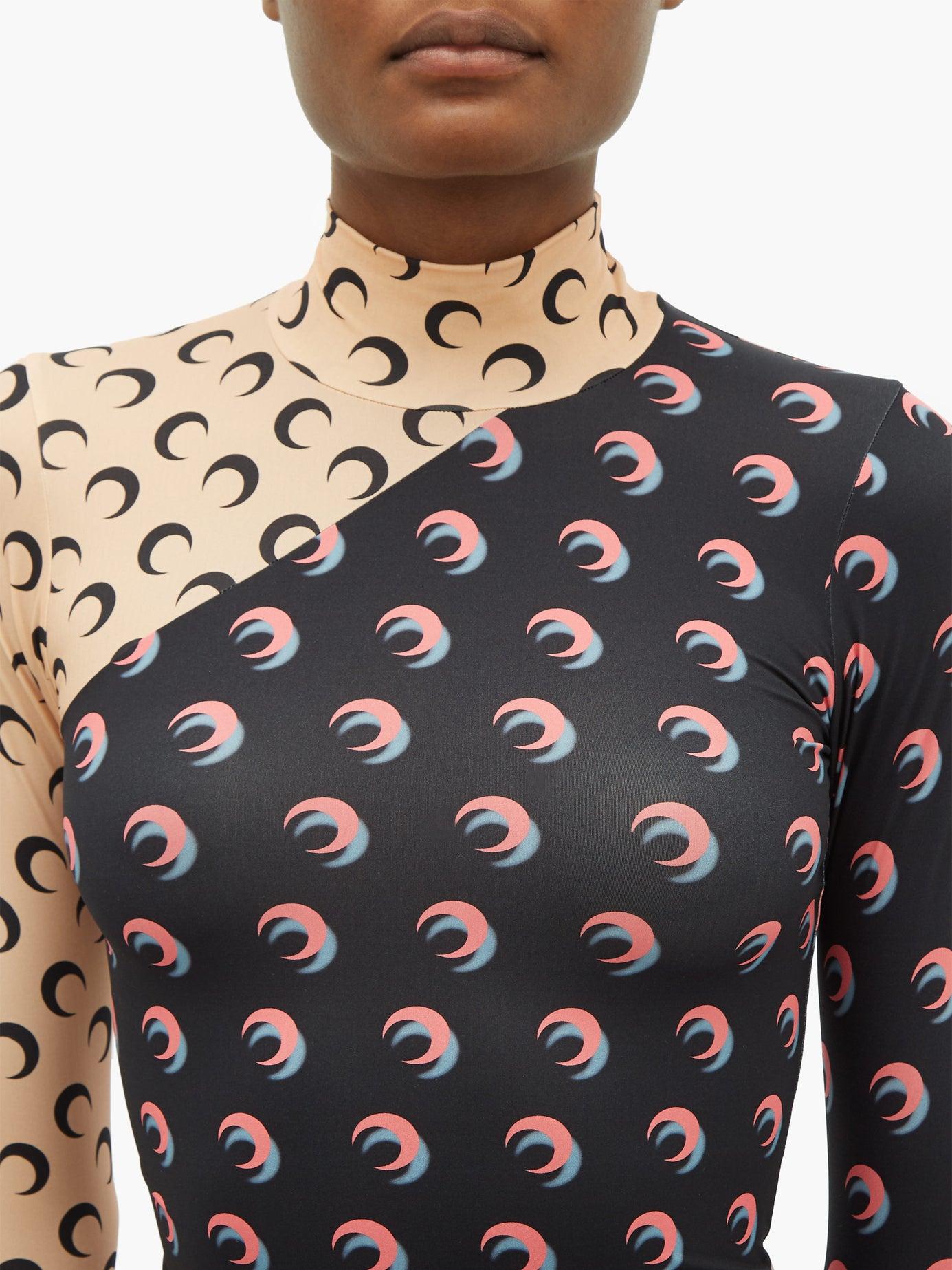 41％割引XS(SS)非売品 XS/ MARINE SERRE Crescent Moon Top Black Tシャツ/カットソー(七分 ...