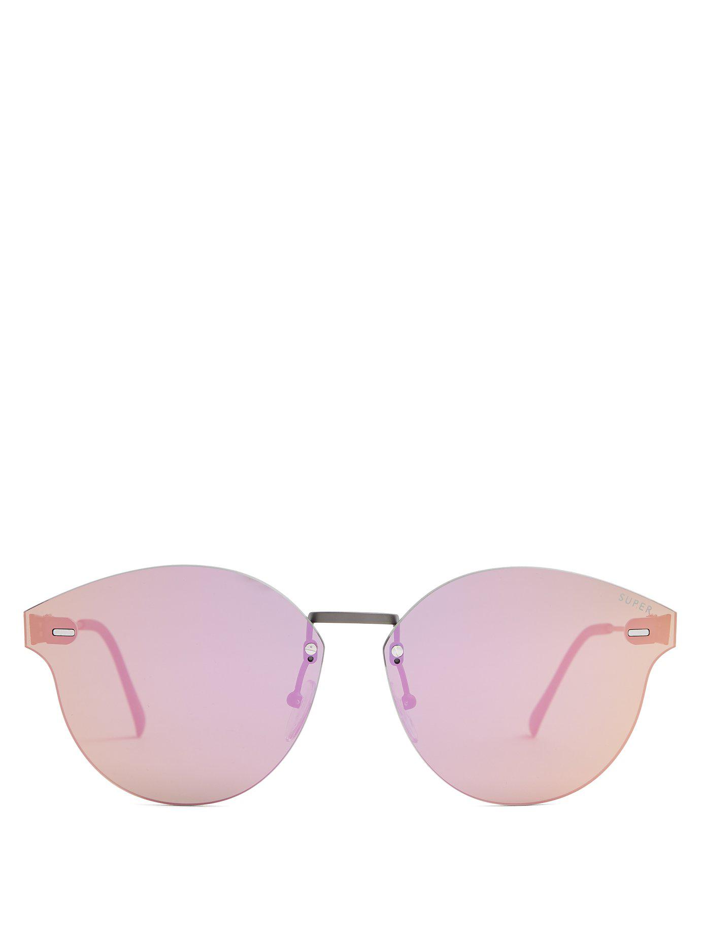Retrosuperfuture Tuttolente Frameless Cat Eye Sunglasses In Pink Lyst