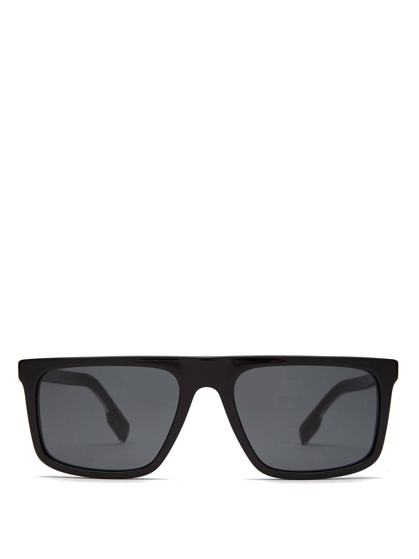 Burberry Penford Square Acetate Sunglasses In Black For Men Lyst