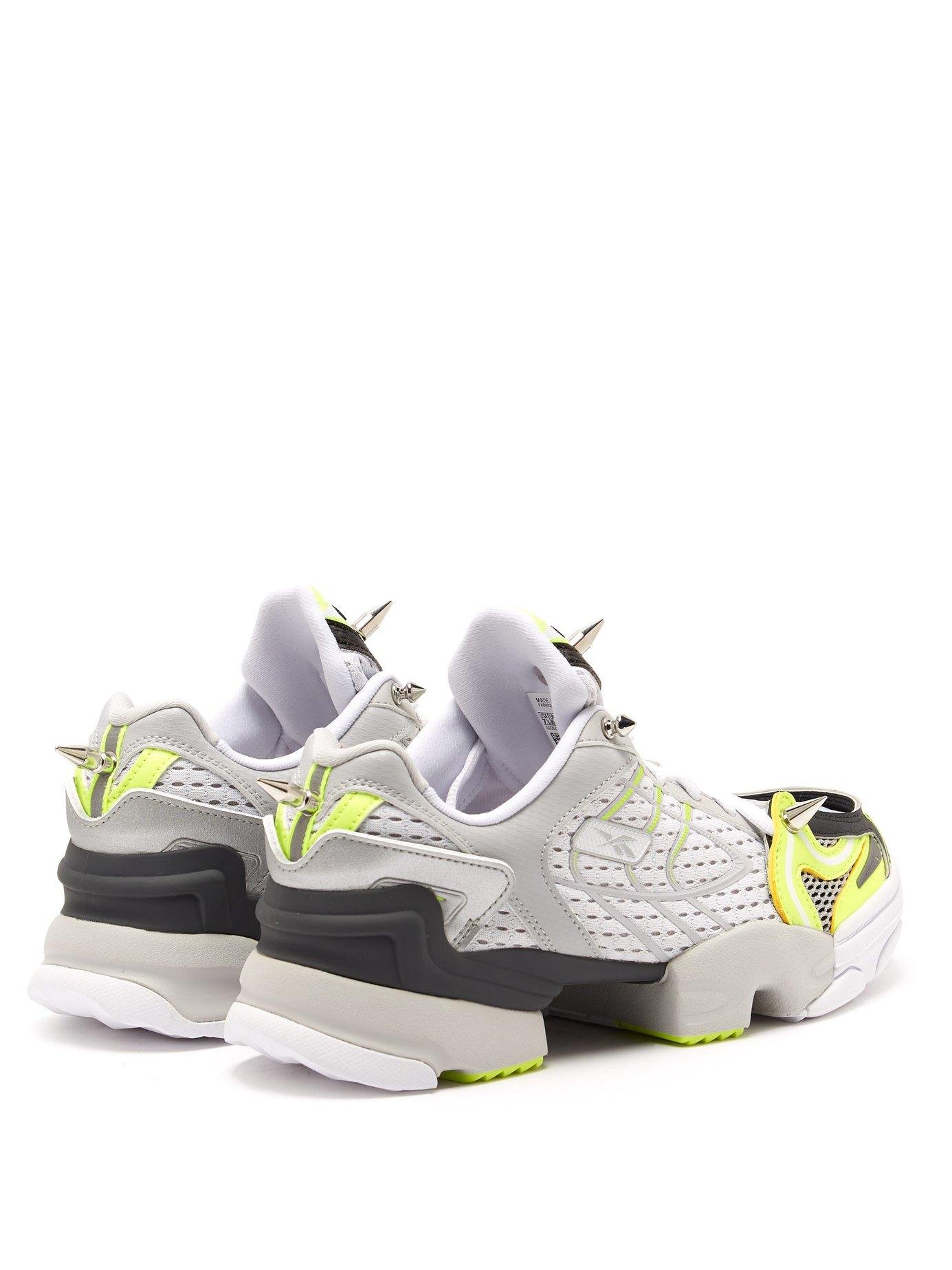 Vetements X Reebok Spike Runner 400 Mesh Trainers in Yellow White ...