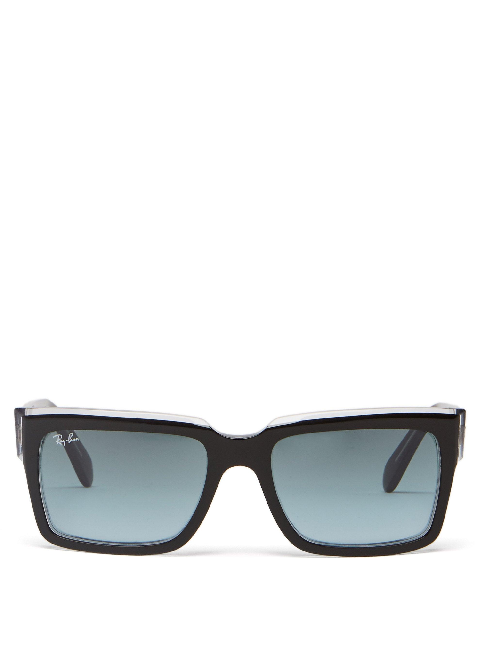 Ray-Ban Inverness Square Acetate Sunglasses in Black for Men | Lyst