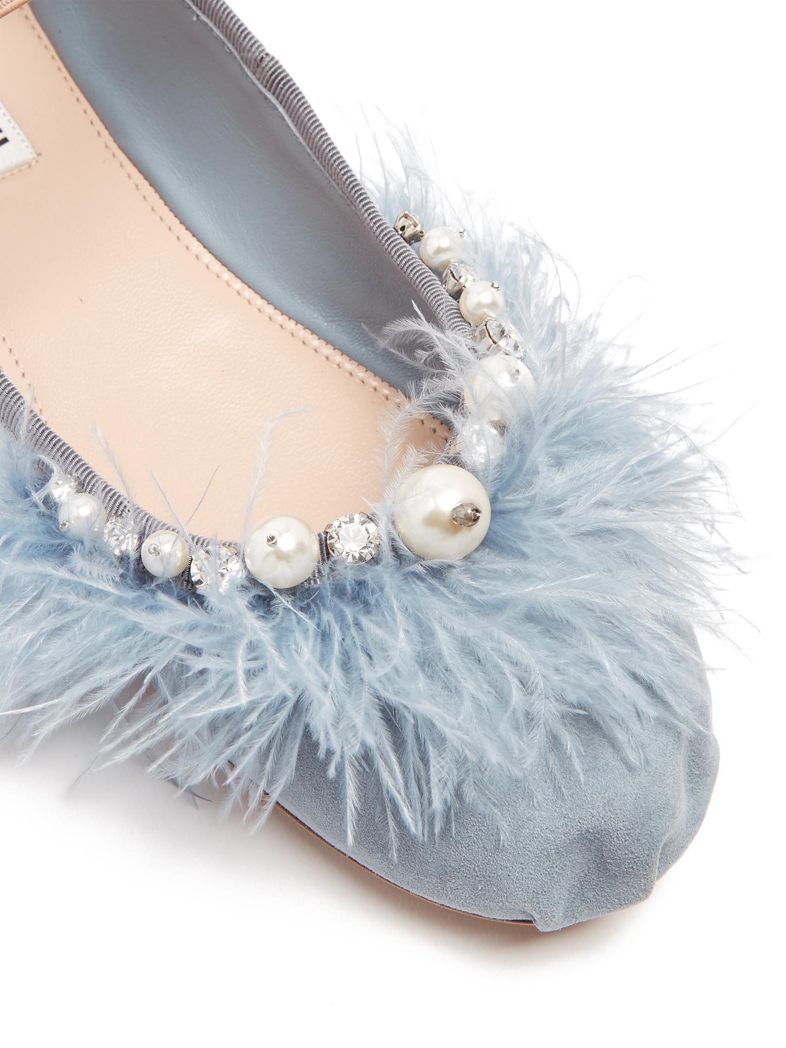 Light Blue Ballet Flats