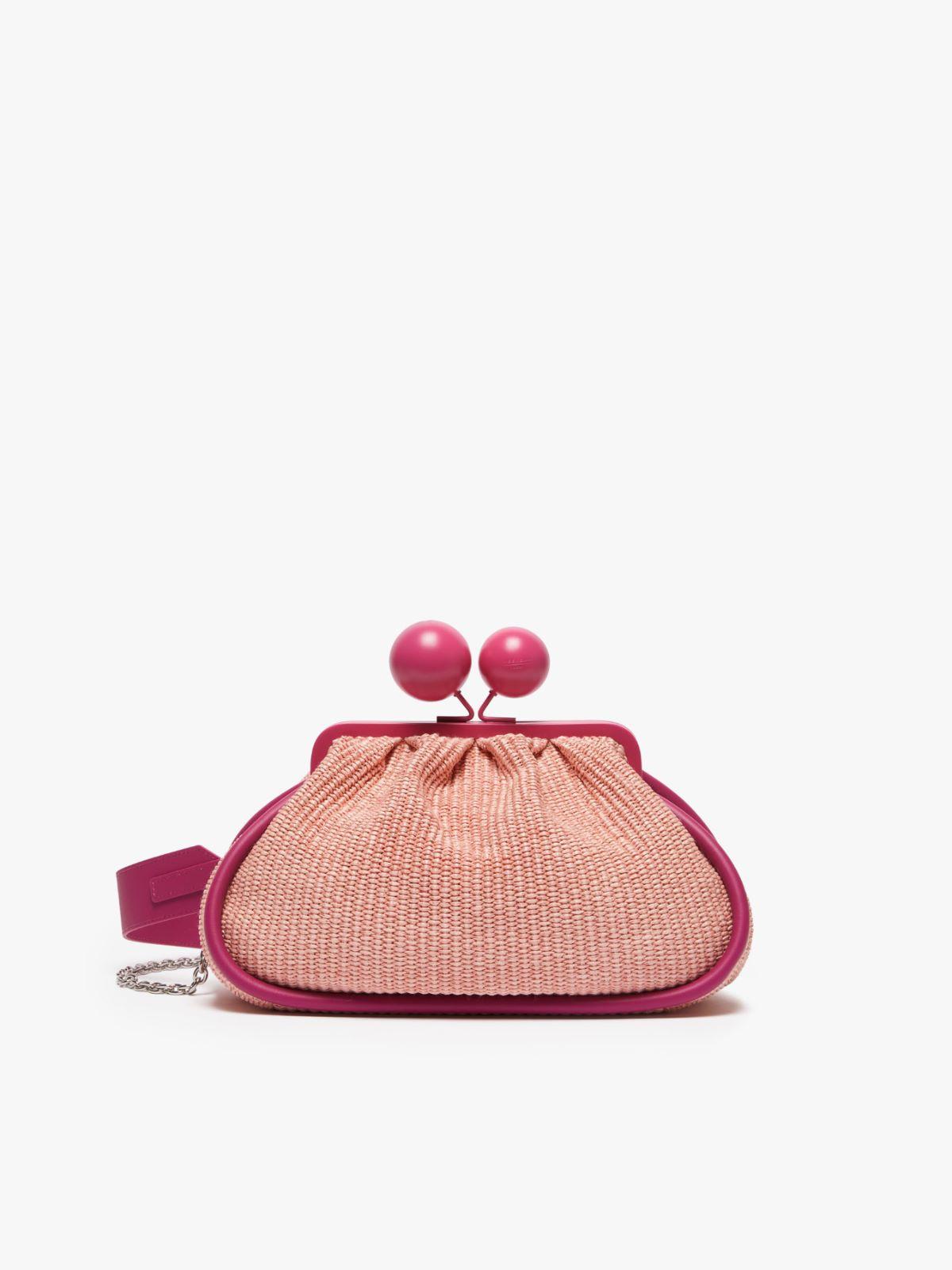 Max Mara Medium Raffia-look Pasticcino Bag in Pink | Lyst