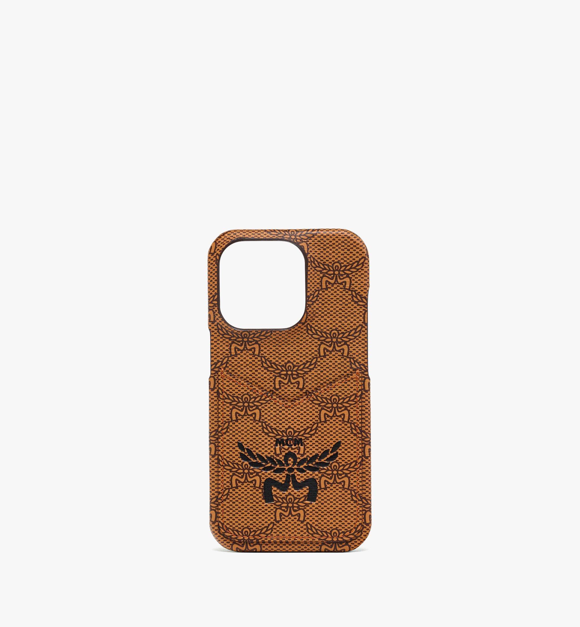 MCM Iphone 15 Pro Case In Lauretos in Brown for Men | Lyst