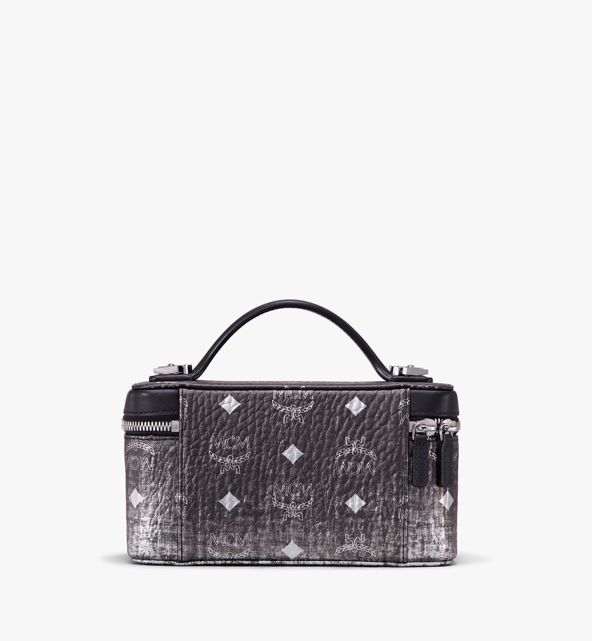 MCM Leather Vanity Case In Gradation Visetos in Silver (Metallic) - Lyst