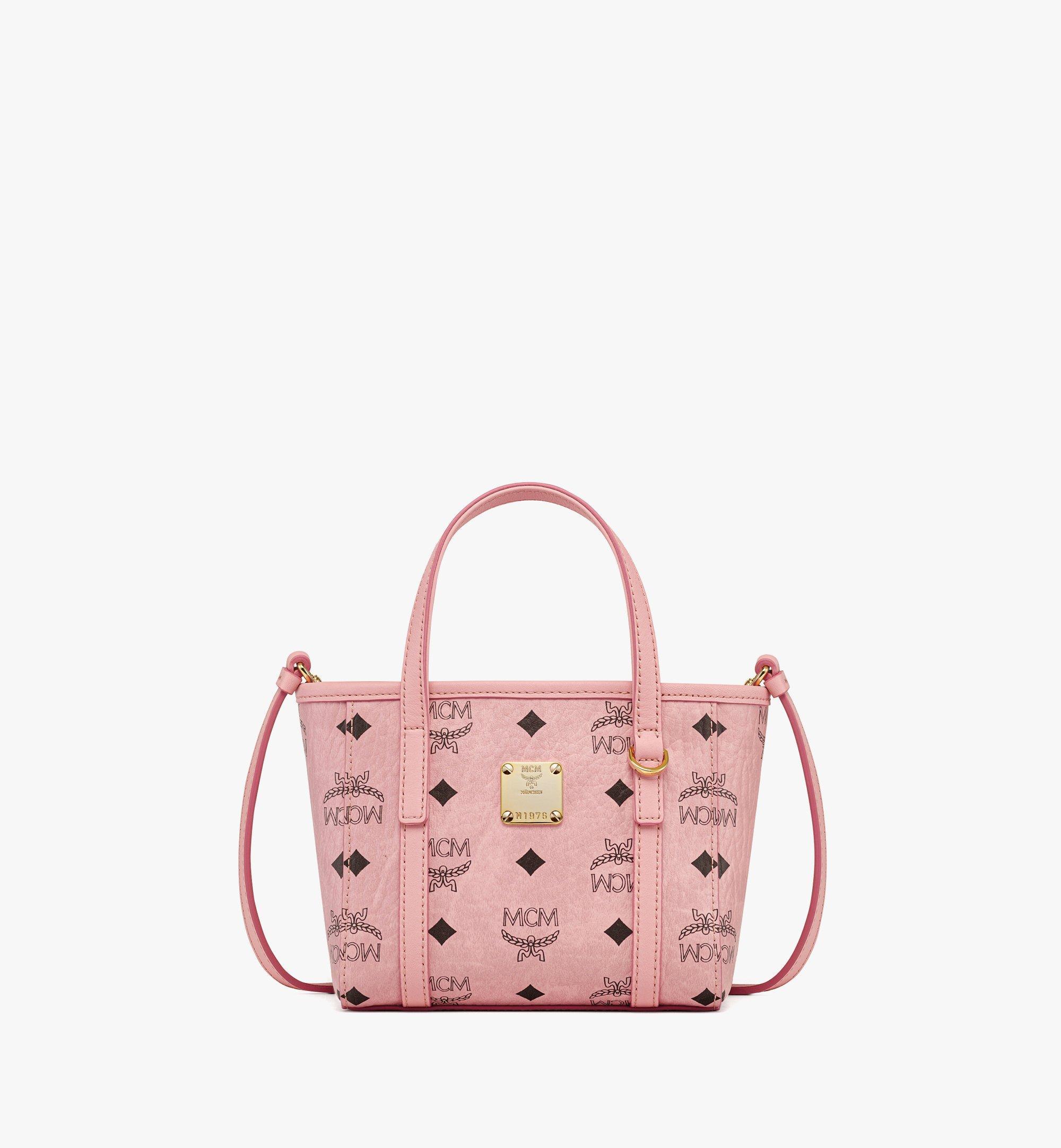 MCM Toni Top-zip Shopper In Visetos in Pink | Lyst