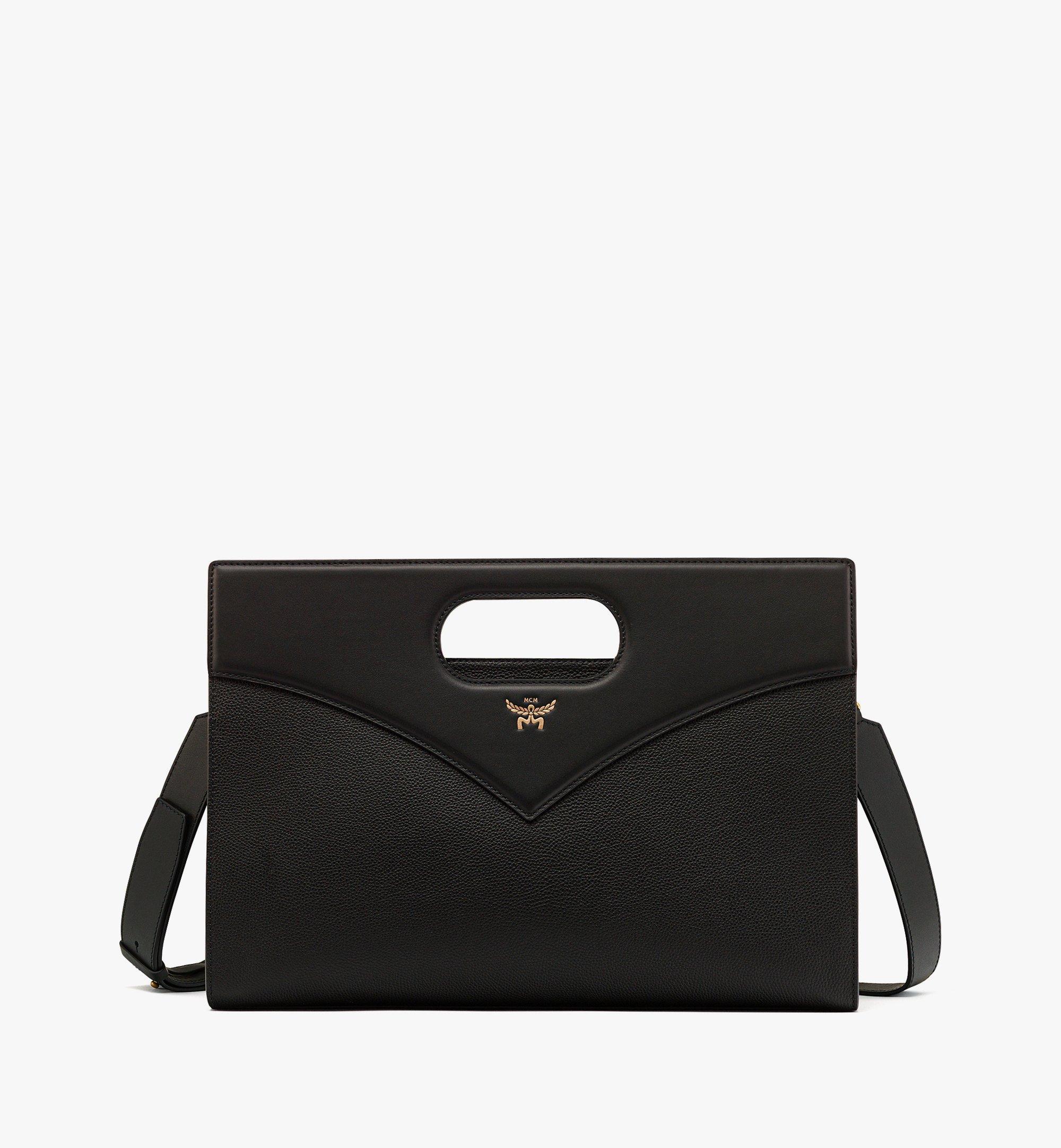 MCM Diamond Tote In Embossed Leather in Black | Lyst