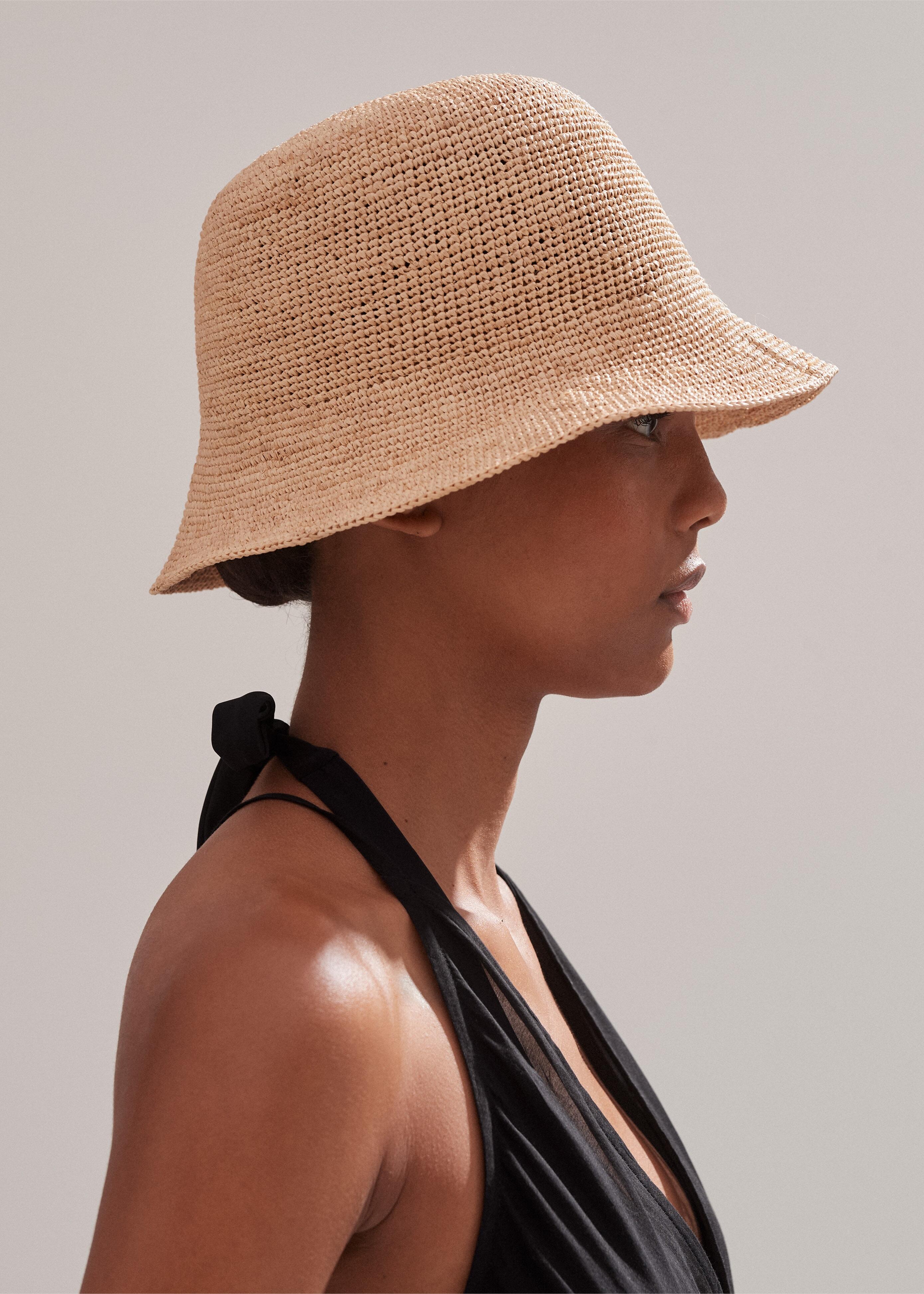 ME+EM Raffia Bucket Hat in Brown | Lyst UK