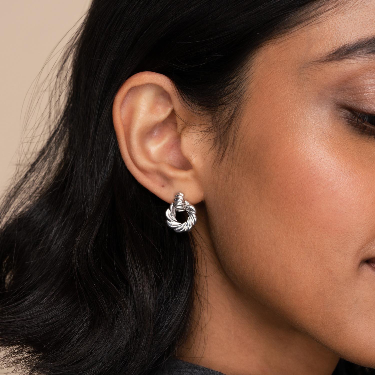Mejuri croissant knocker earrings store