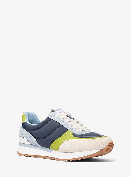 Michael Kors Andi Nylon Trainer in Blue | Lyst