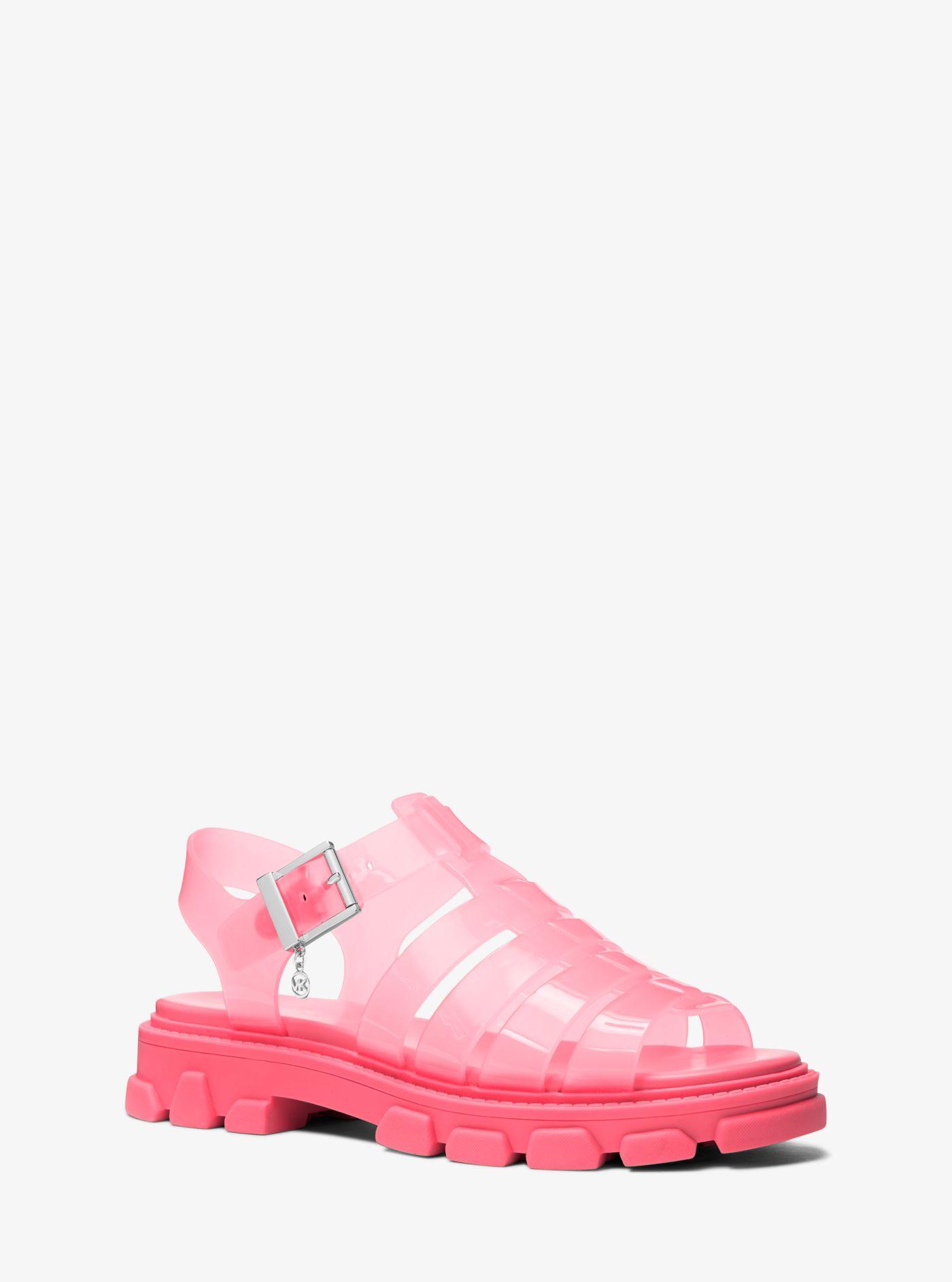 Michael Kors Jagger Pvc Sandal In Pink Lyst